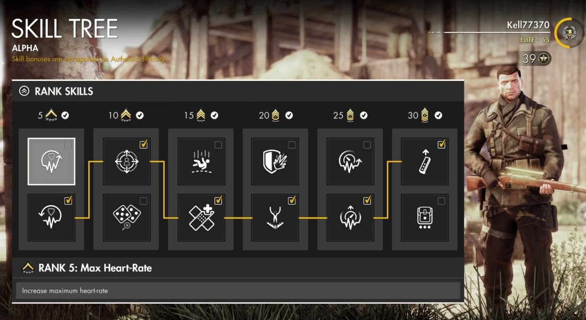 SNIPER ELITE 4 – Explaining the ranks and the skill tree (sort of ...